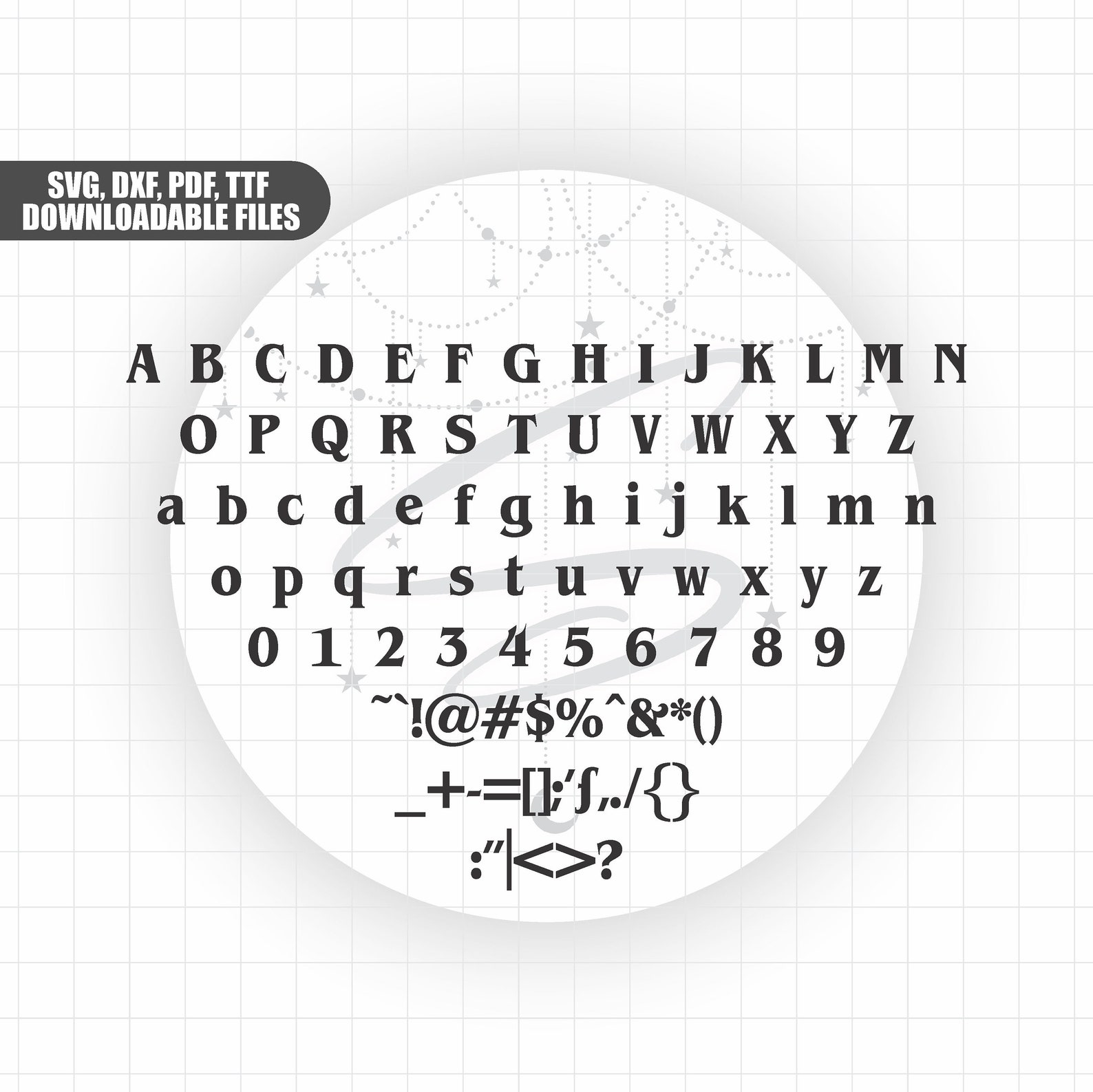 Strange Font, Letters, Personalize, Svg, Pdf, Dxf & Ttf File, Instant ...