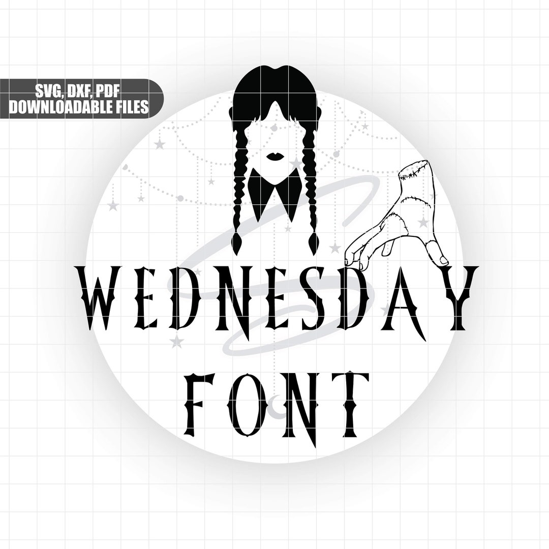 Wednesday Inspired Font,wednesday Alphabet, Wednesday Addams, Alphabet ...