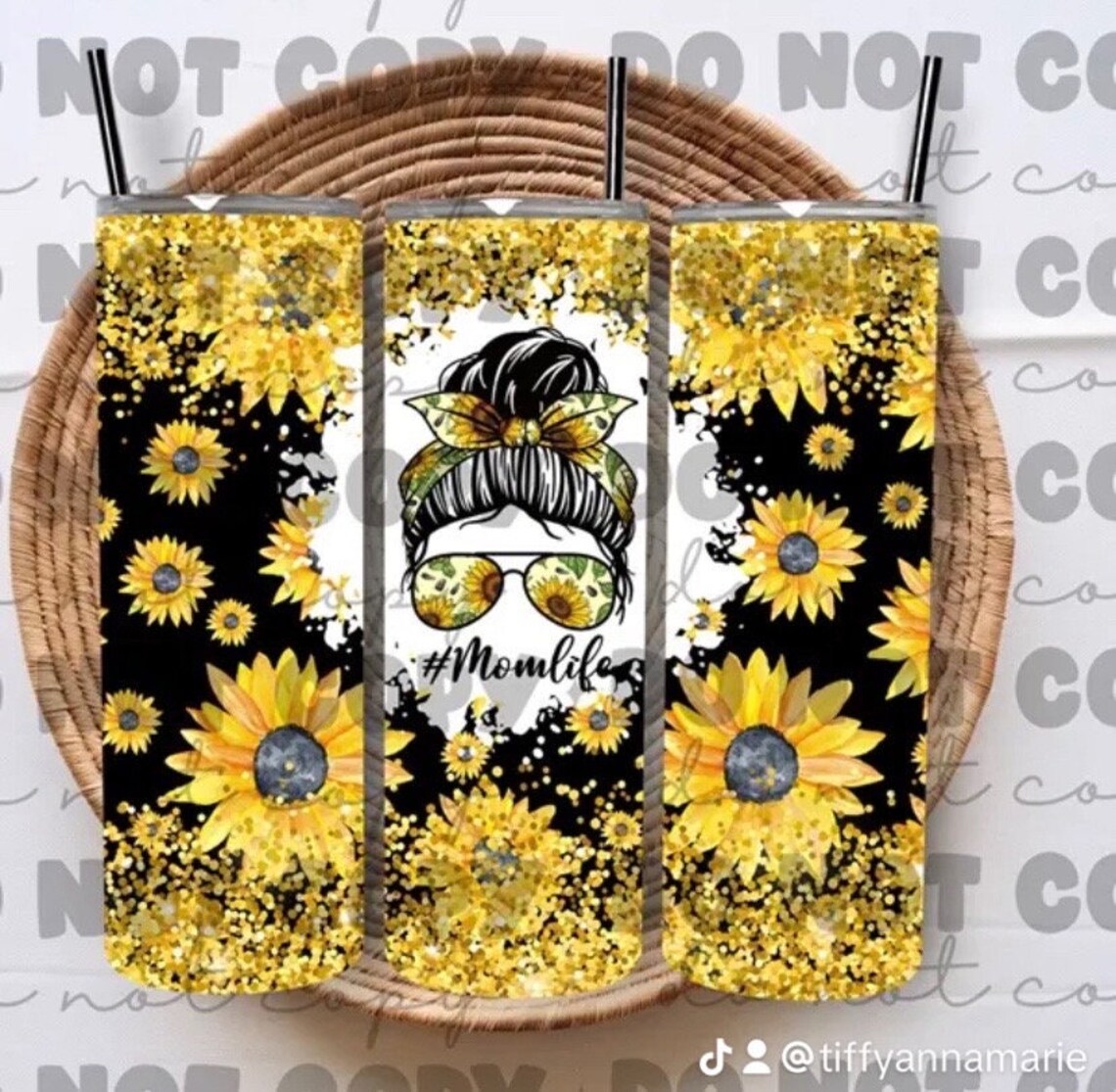 Mom Life Sunflower Tumbler Cup - Etsy