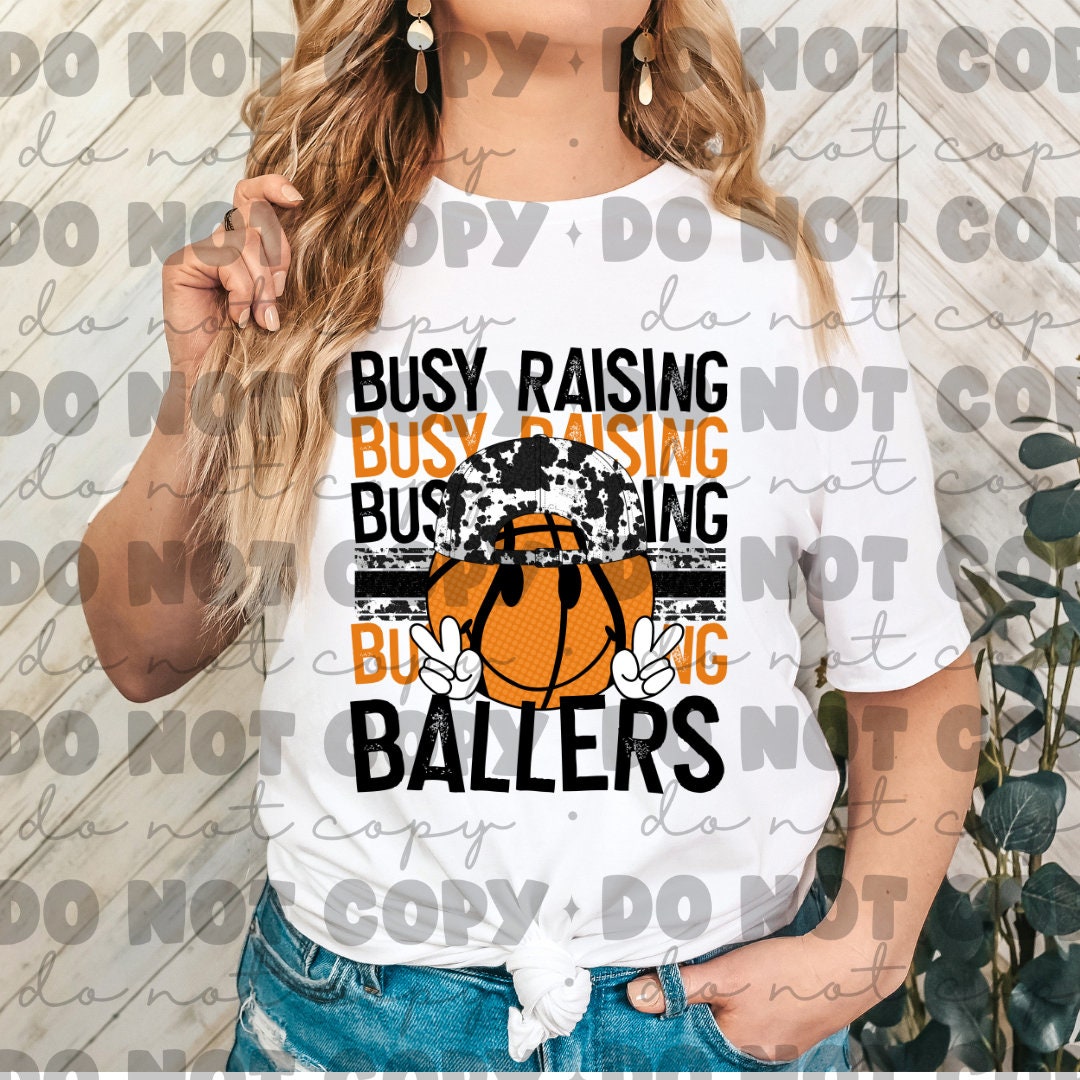 Busy Raising Ballers Basketball Shirt - Etsy