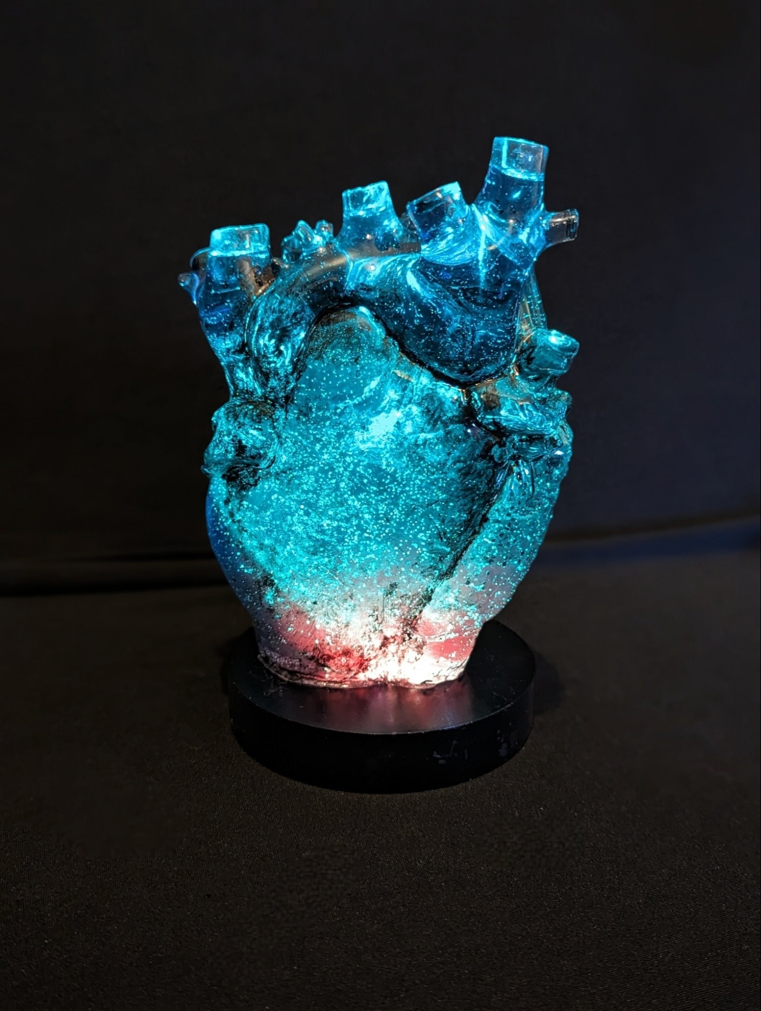 Anatomical Heart Lighted Sculpture the Blues of Cold - Etsy