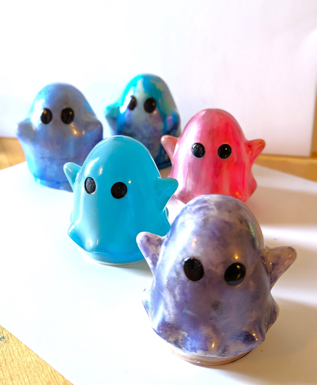 SET of 5 grungey Ghosties Spooky Cute & a Lil' Weird Graffiti Ghost ...