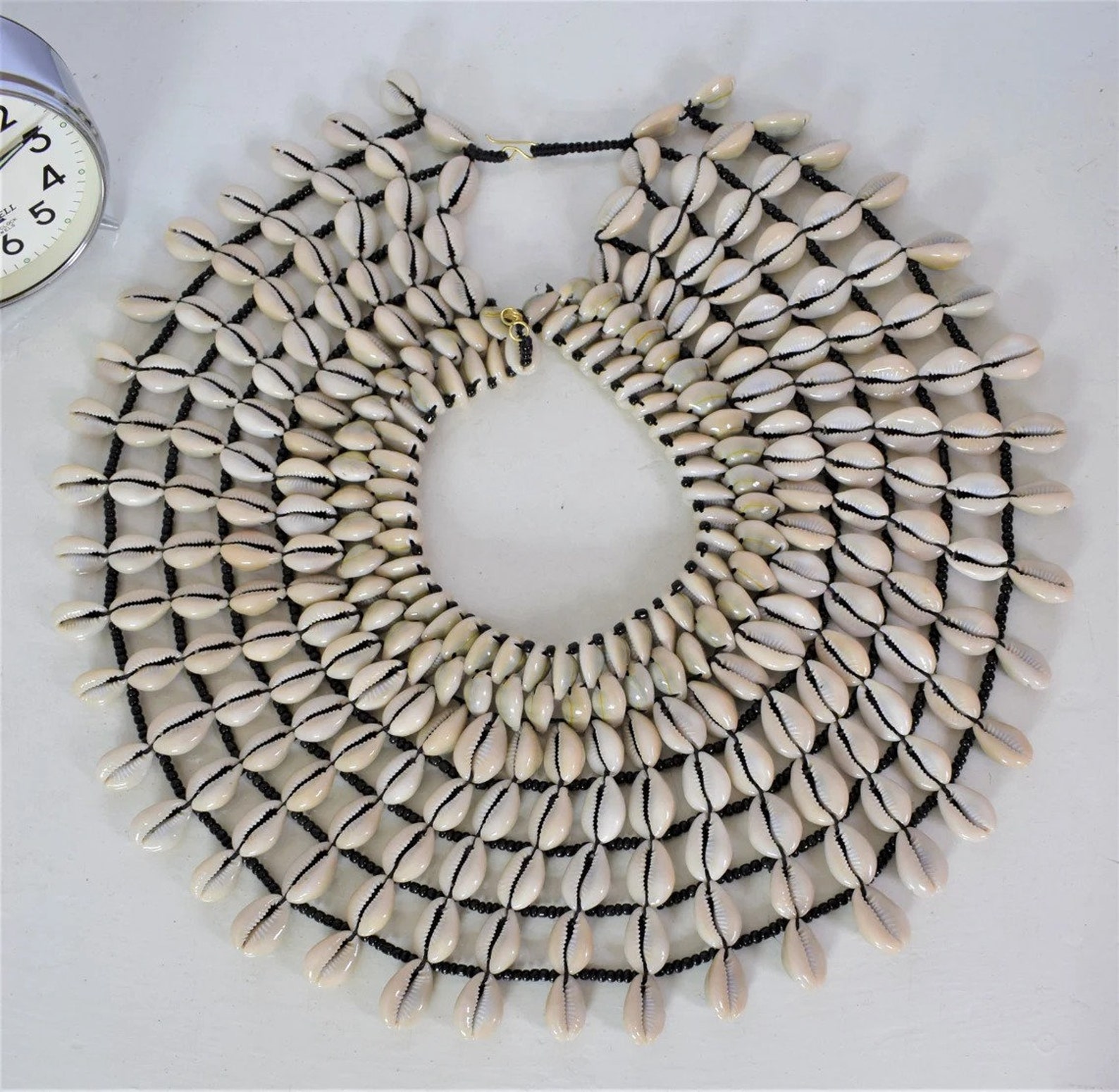 Cowrie Shell African Handmade Necklace chunky ethnic tribal - Etsy
