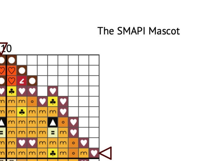 Mini Cross Stitch Pattern Stardew Valley "the SMAPI Mascot" a ...