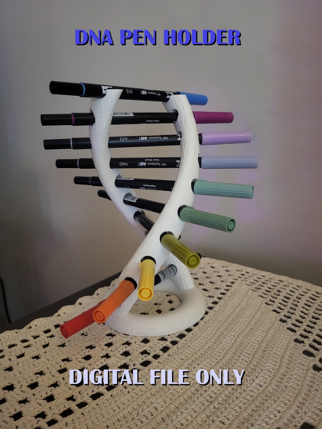 DNA Pen/pencil/marker Holder - 3D Print - Digital Files Only - Etsy