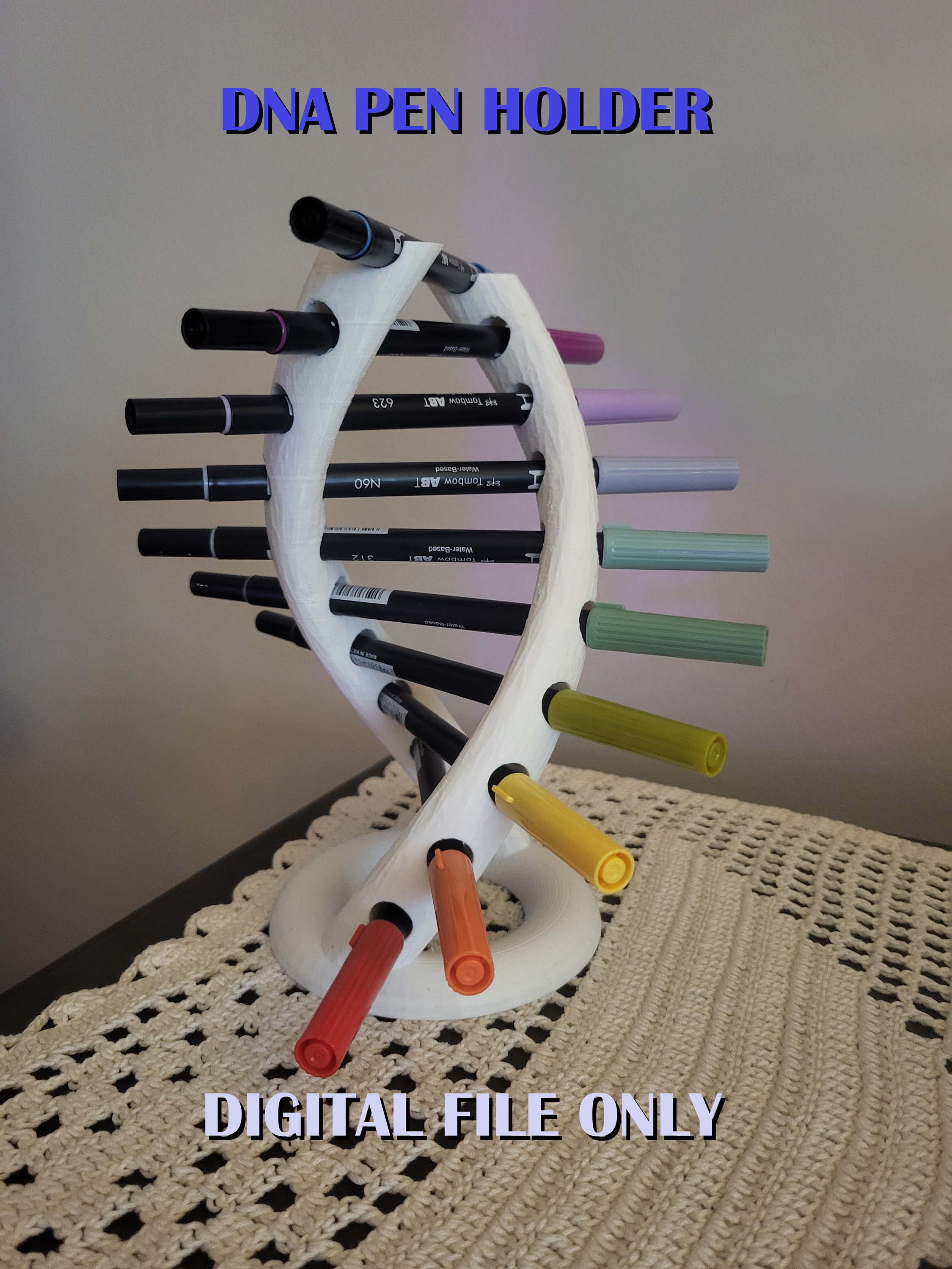 DNA Pen/pencil/marker Holder - 3D Print - Digital Files Only - Etsy