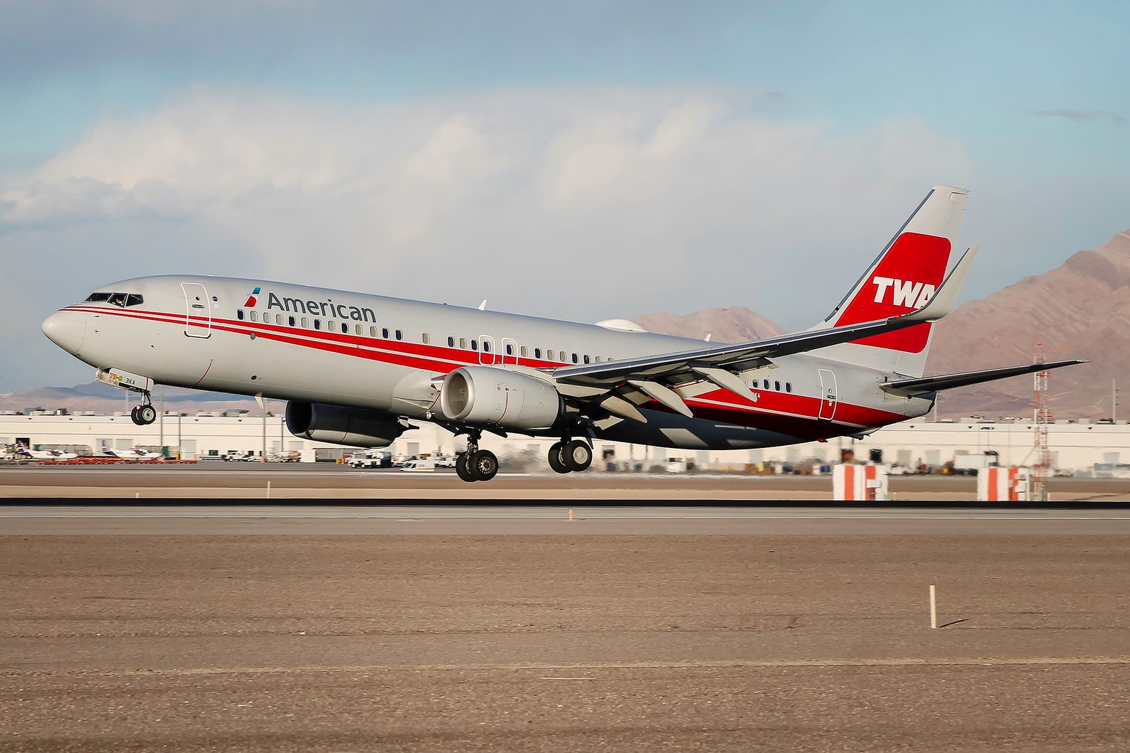American Airlines 737-800 TWA Heritage Photo - Etsy