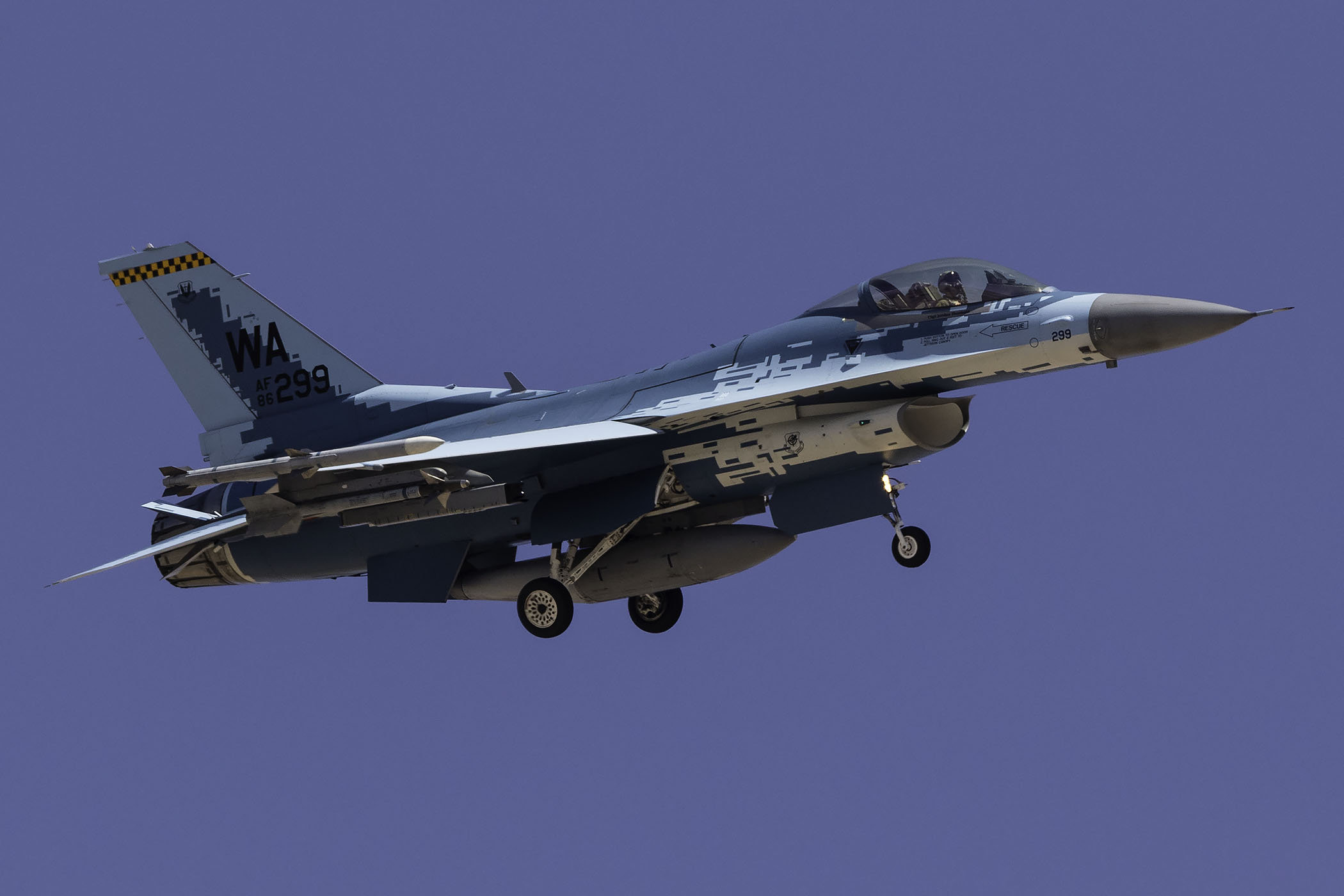 US Air Force F-16C "ghost" 86-0299 Photo - Etsy