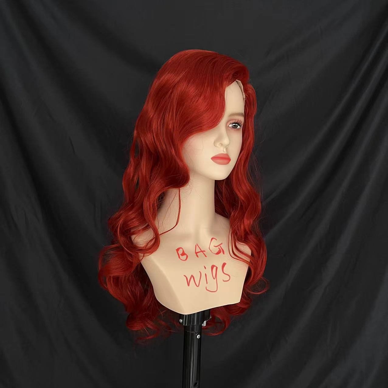 Jessica Rabbit Wig: Long Wavy Red Synthetic Cosplay Wig - Etsy