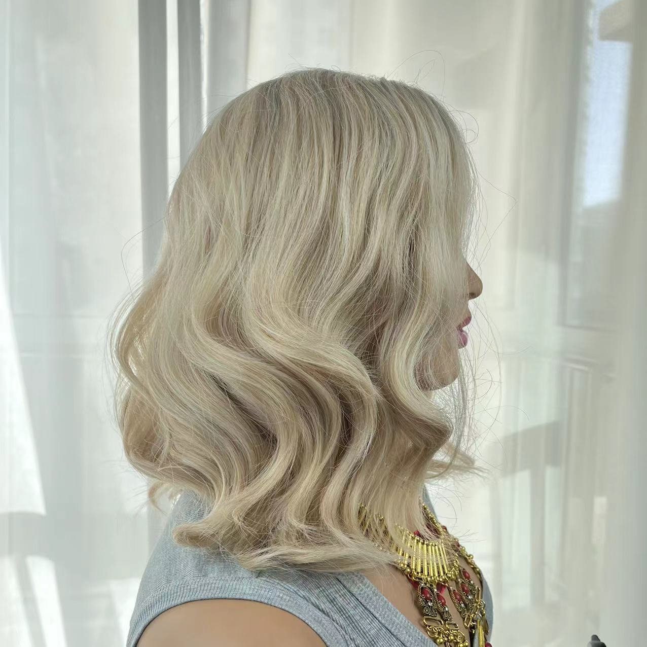 Wig Gwen Stacy Wig Blonde Ombre Wigs Cosplay Wig Short Wavy Wig ...