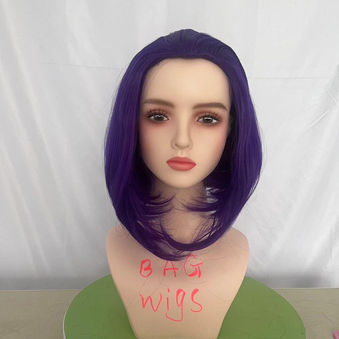 Rachel Roth Raven Cosplay Wig: Short Wavy Purple Synthetic Wig - Etsy