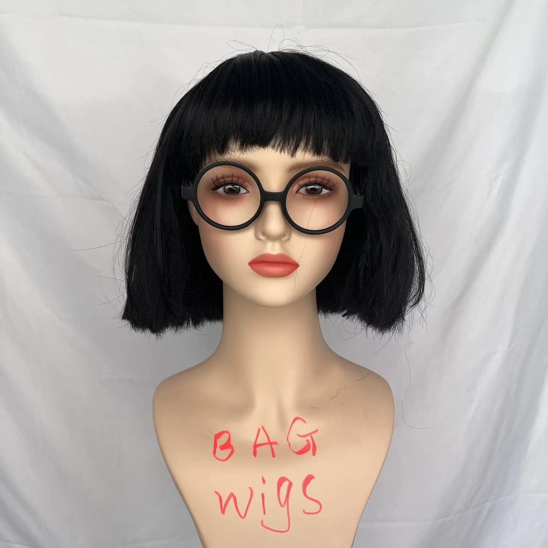 Wig Edna "e" Mode Wig Cosplay Wig Costume Wig Short Straight Bob Wig ...