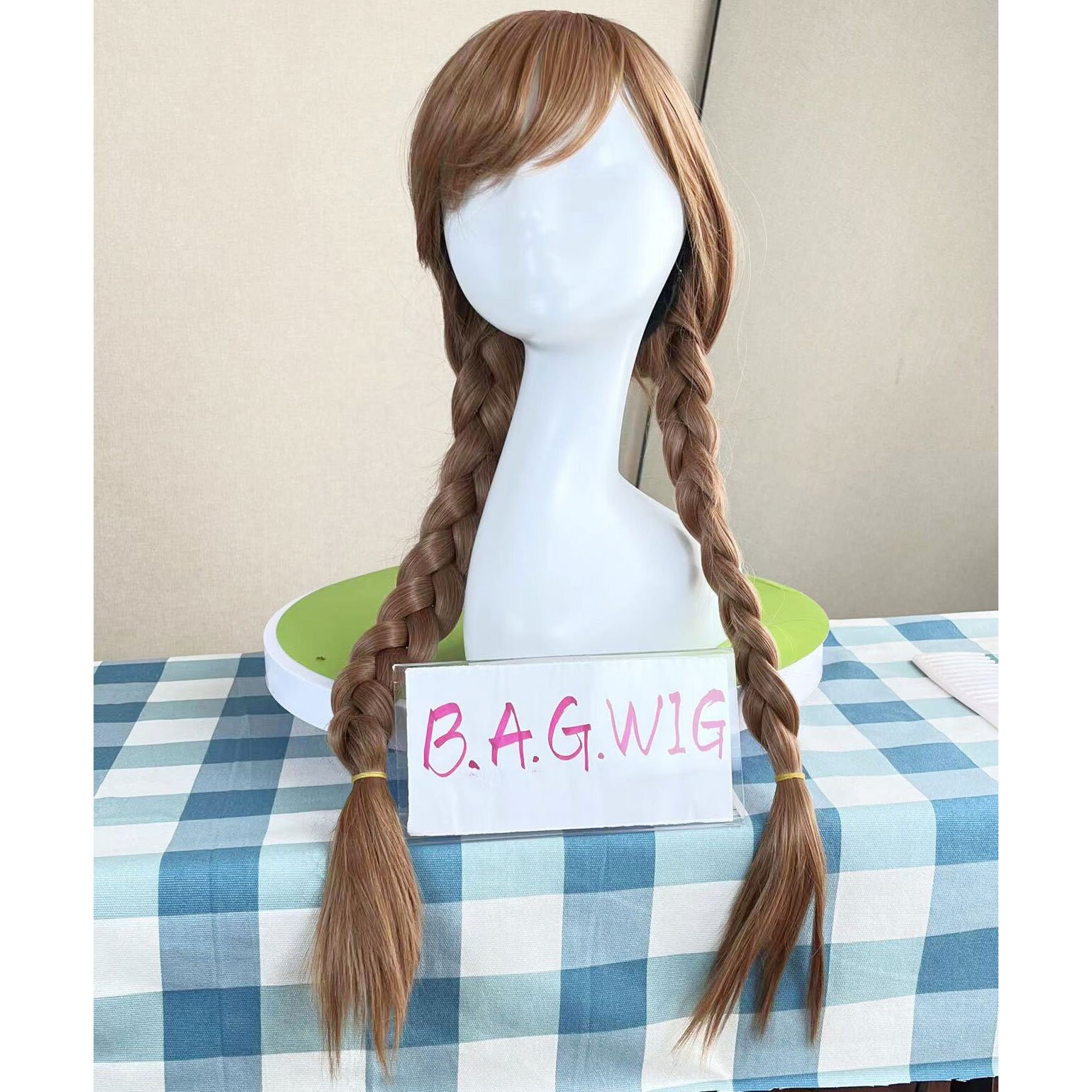 Princess Anna Wig: Braided Brown Synthetic Hair, Cosplay Wig - Etsy