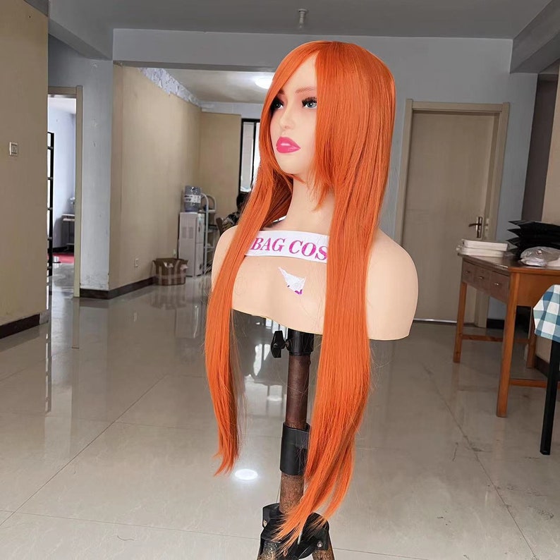 Wig Cosplay Wig Kim Possible Wig Costume Wig Long Orange - Etsy