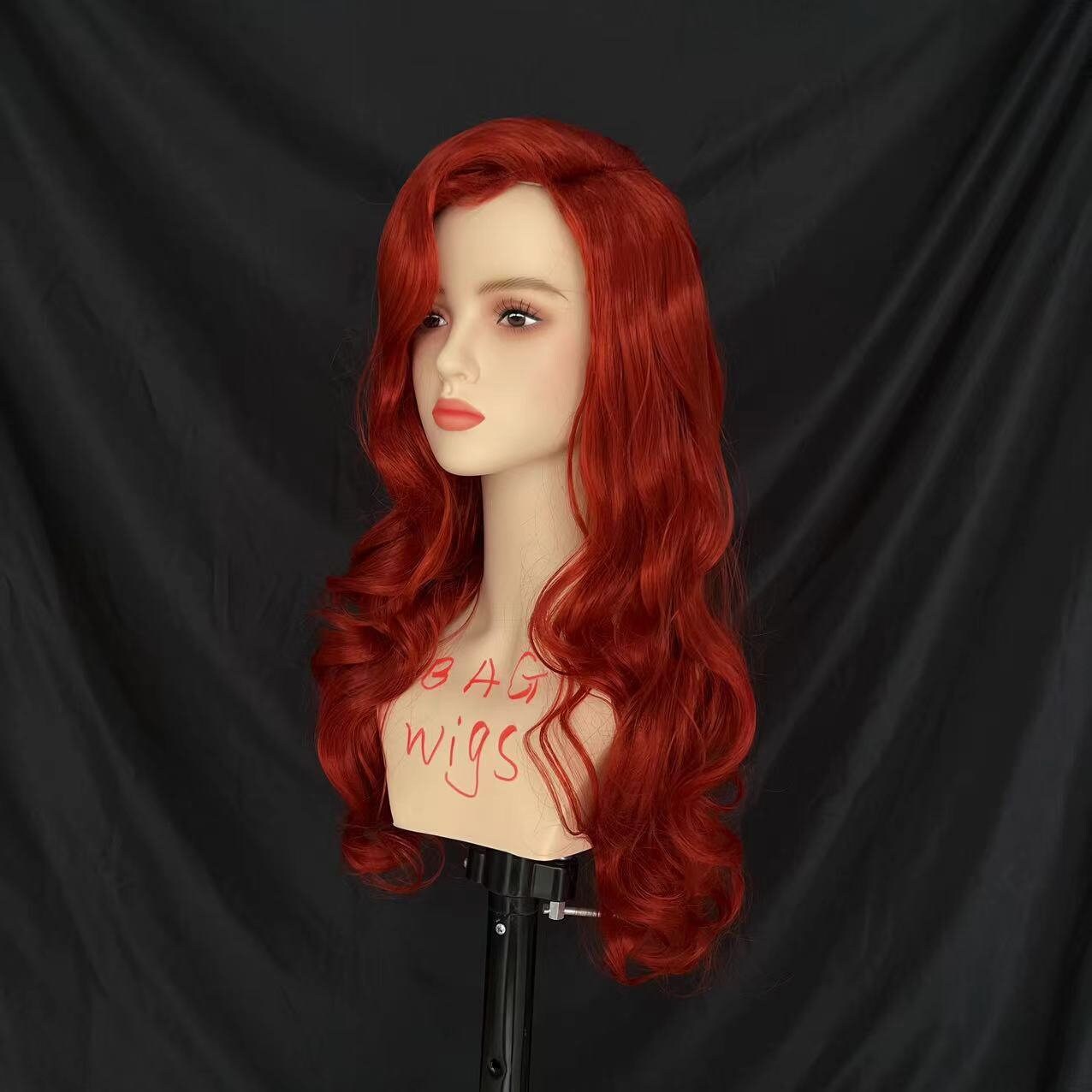 Jessica Rabbit Wig: Long Wavy Red Synthetic Cosplay Wig - Etsy