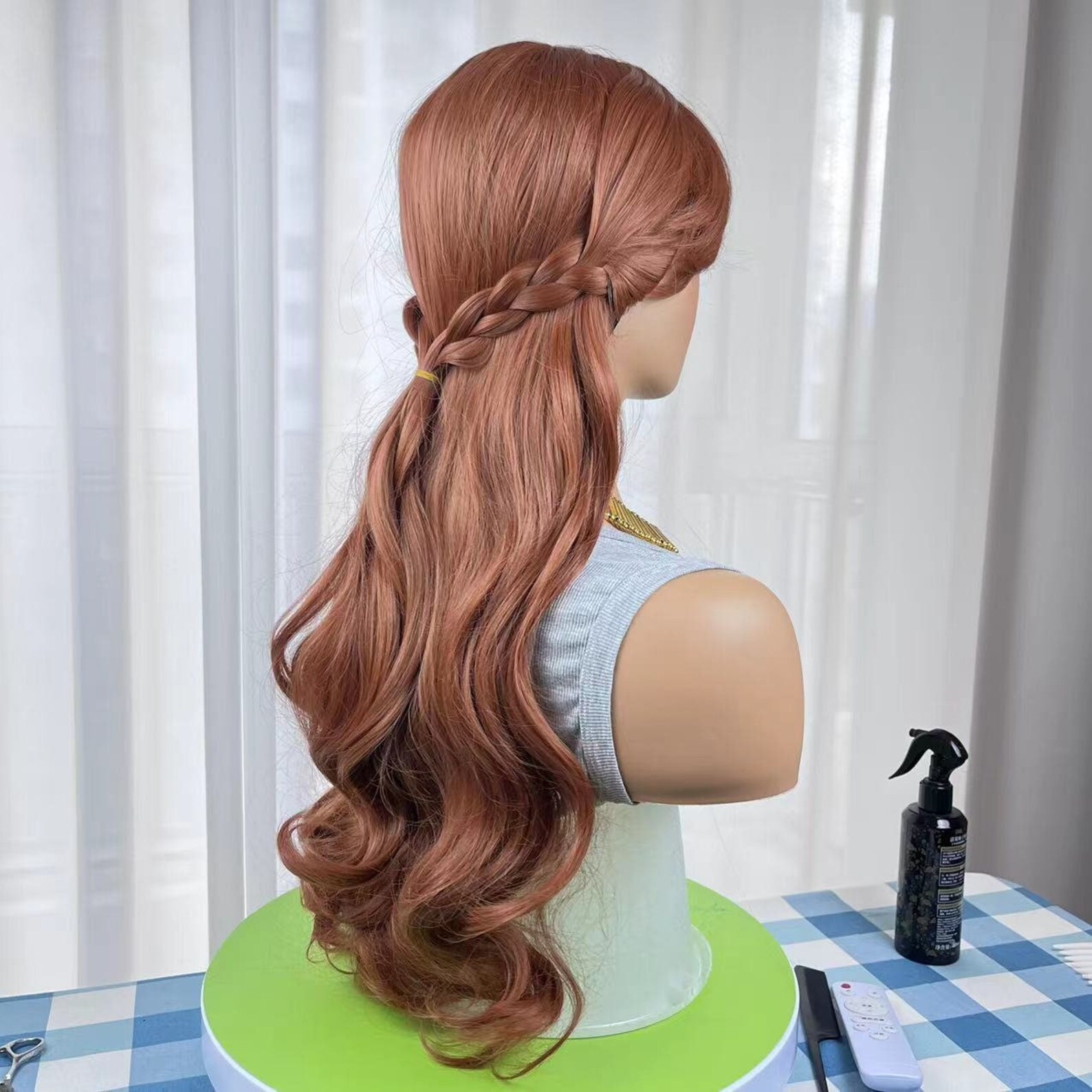 Princess Anna Cosplay Wig: Braided Brown Wavy Synthetic Wig - Etsy