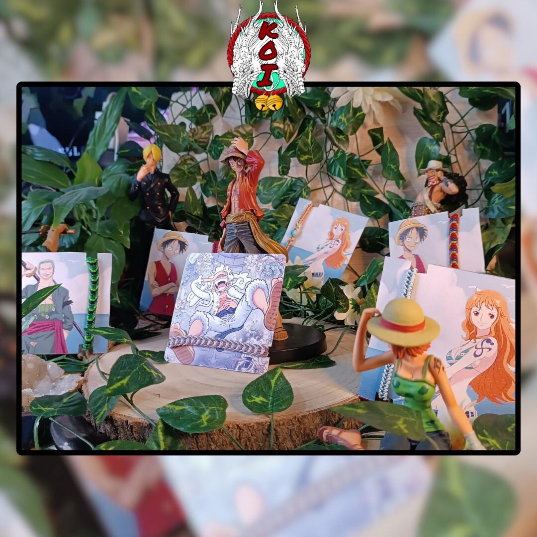 One Piece Anime Bracelets Luffy Zoro Nami Gear 5 Macrame Bracelets Boho ...