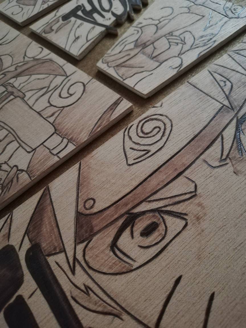 Painting Naruto Pyrography Anime - Etsy