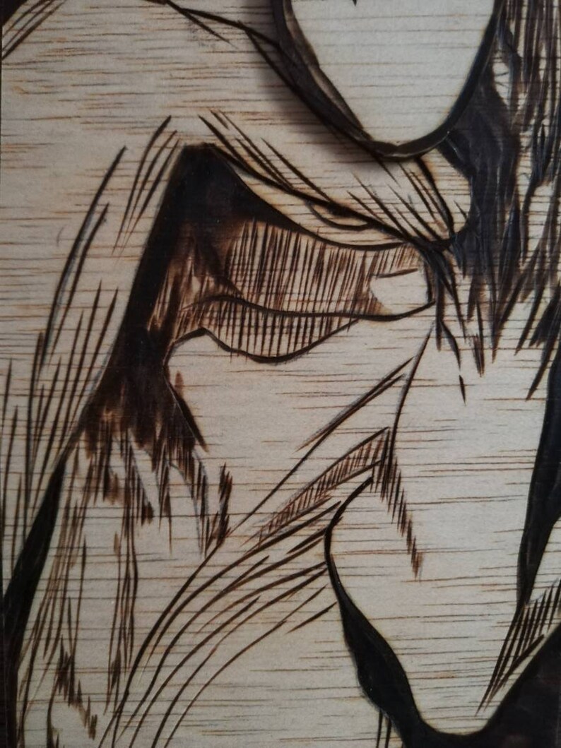 Anime Pyrography Painting in Wood Bleach Ichigo Painting Wall ...