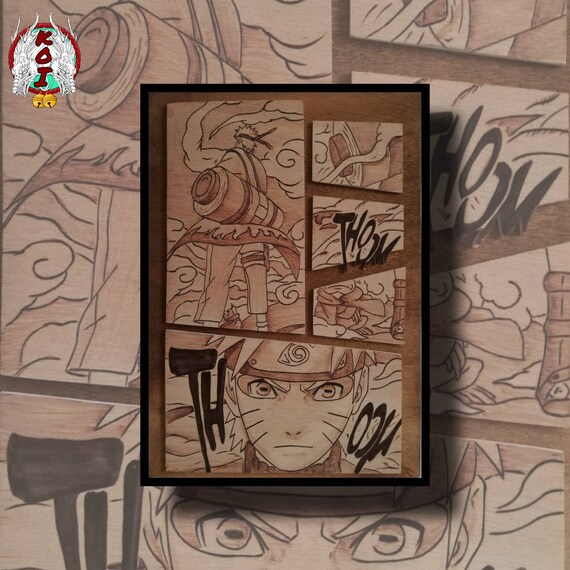 Painting Naruto Pyrography Anime - Etsy