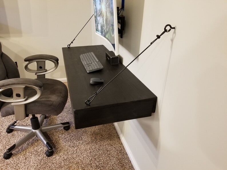 Modern Floating Desk - Etsy