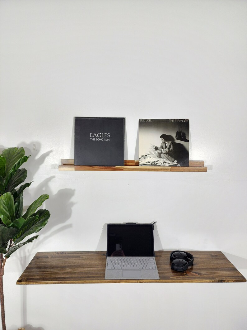 Wood Floating Flip Down Desk: Space Saving Murphy Desk - Etsy