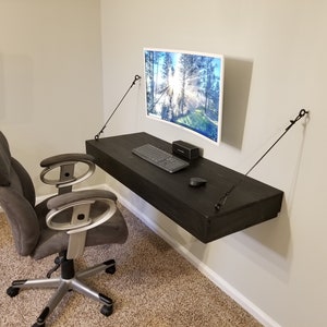 Modern Floating Desk - Etsy