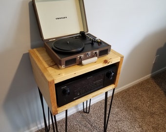 Beautiful Audiophile Turntable / Amp Table - Record Player Stand - Etsy