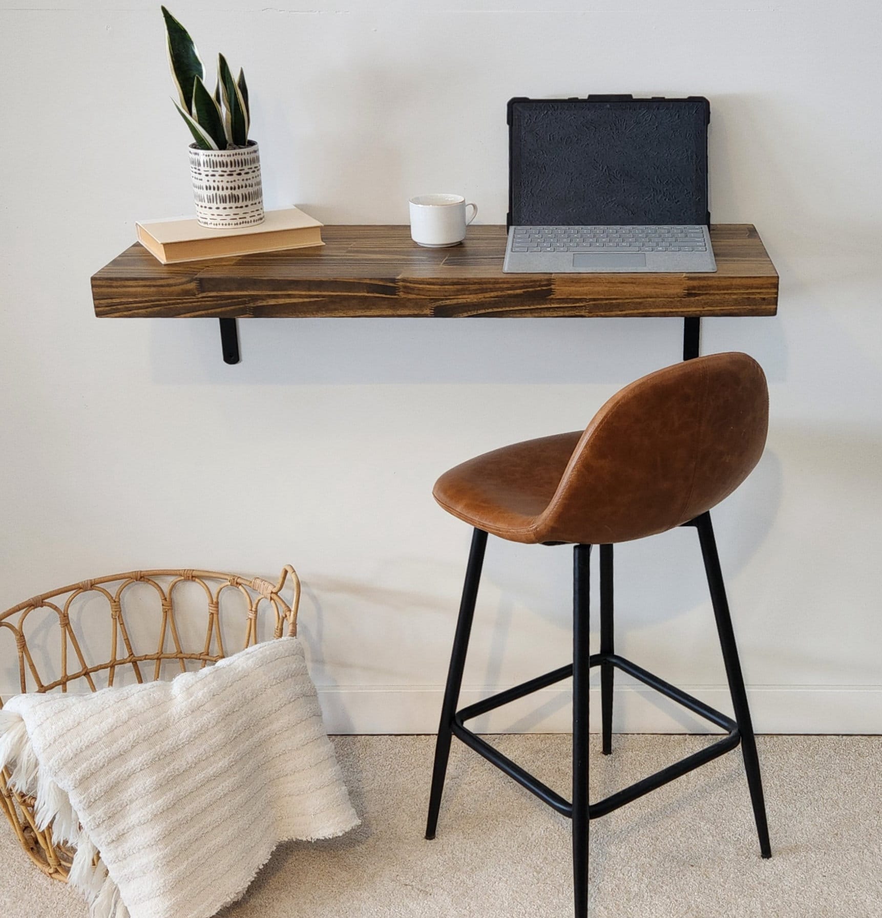 Wall Mounted Desk. Includes Brackets. - Etsy