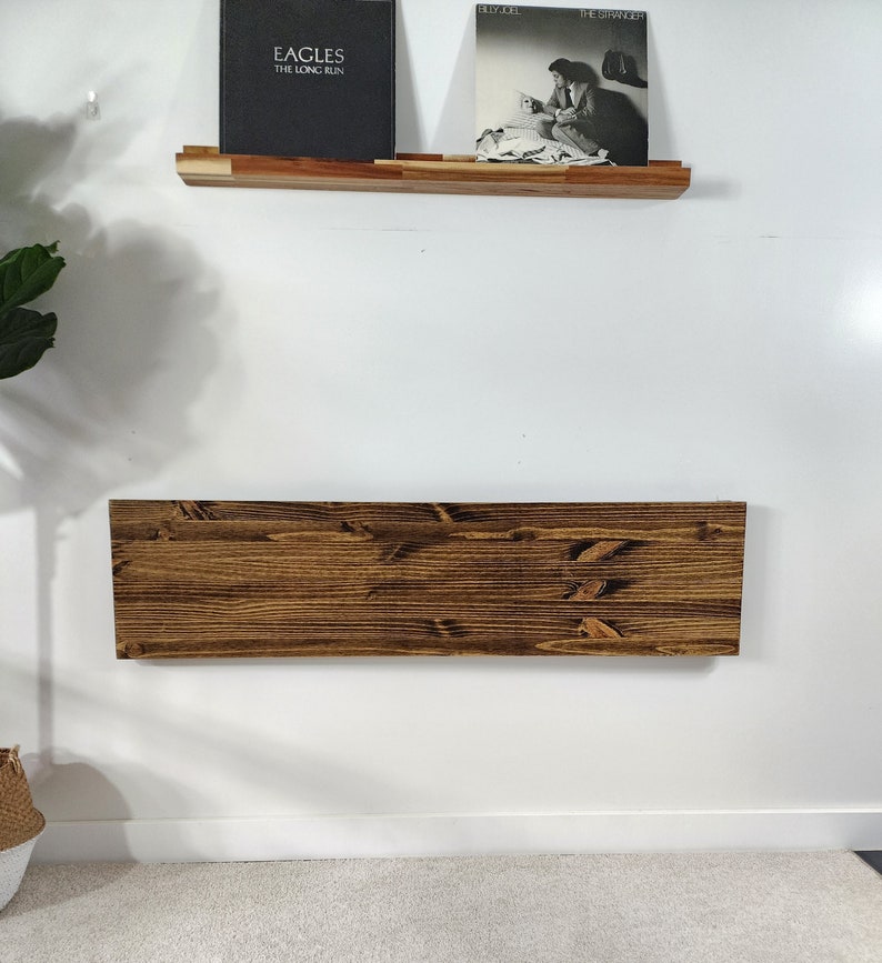 Wood Floating Flip Down Desk: Space Saving Murphy Desk - Etsy