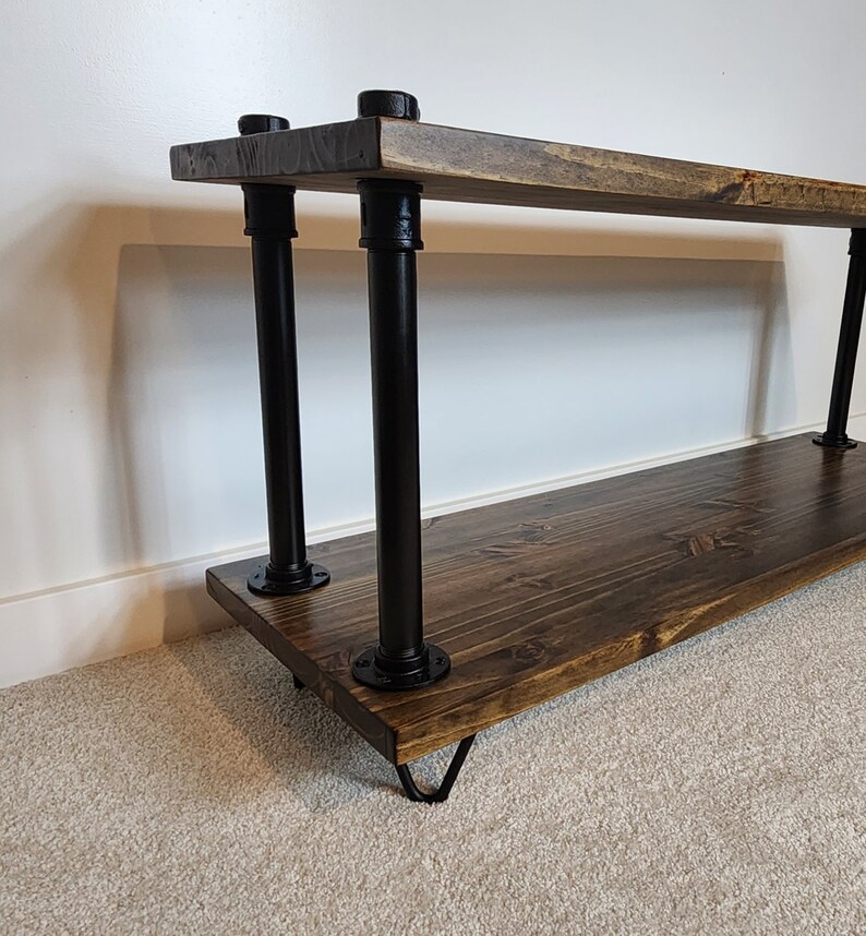 Vinyl Record Storage Console Pipe Supports TV Stand - Etsy
