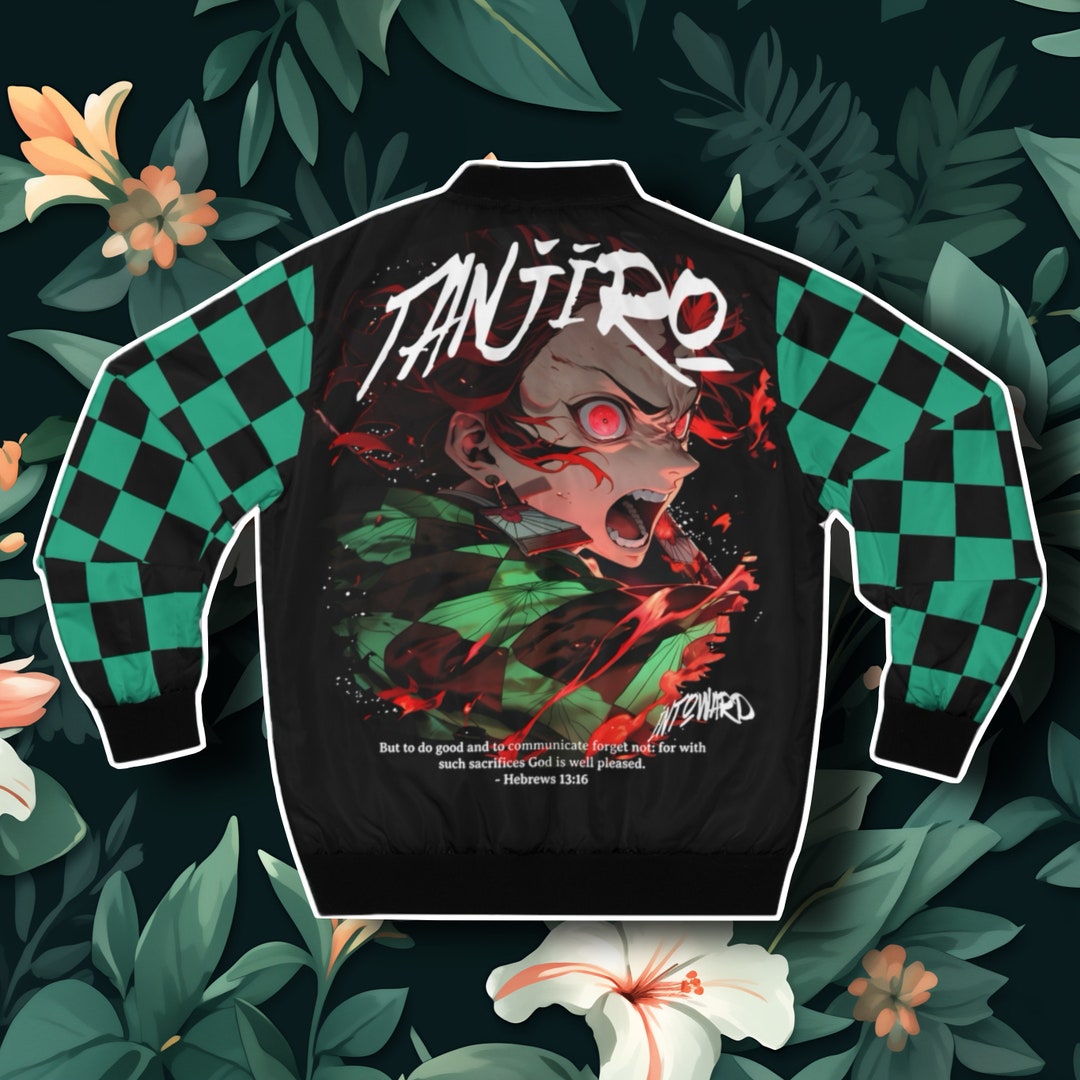 Men's "arise" Bomber Jacket | Streetwear Anime Jacket | Harajuku ...