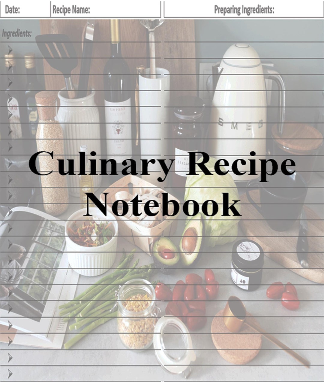 Culinary Recipe Log, Cooking Journal (digital Download) - Etsy