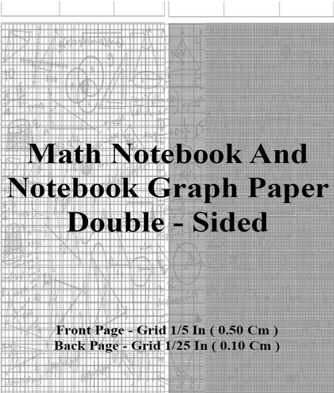 Math Notebook & Graph Paper, Double Side, Math File, Small Grid Paper ...