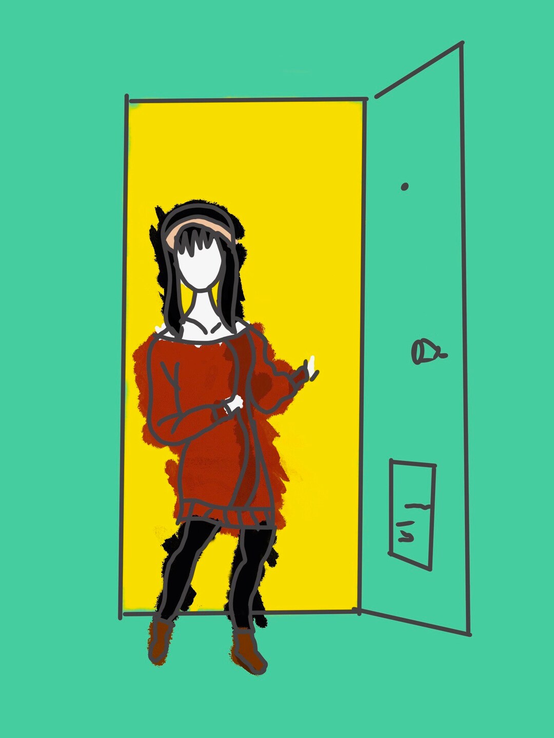 Dancing Door 6 Anime Art Print Anime Art, Anime Decor, Anime Poster - Etsy