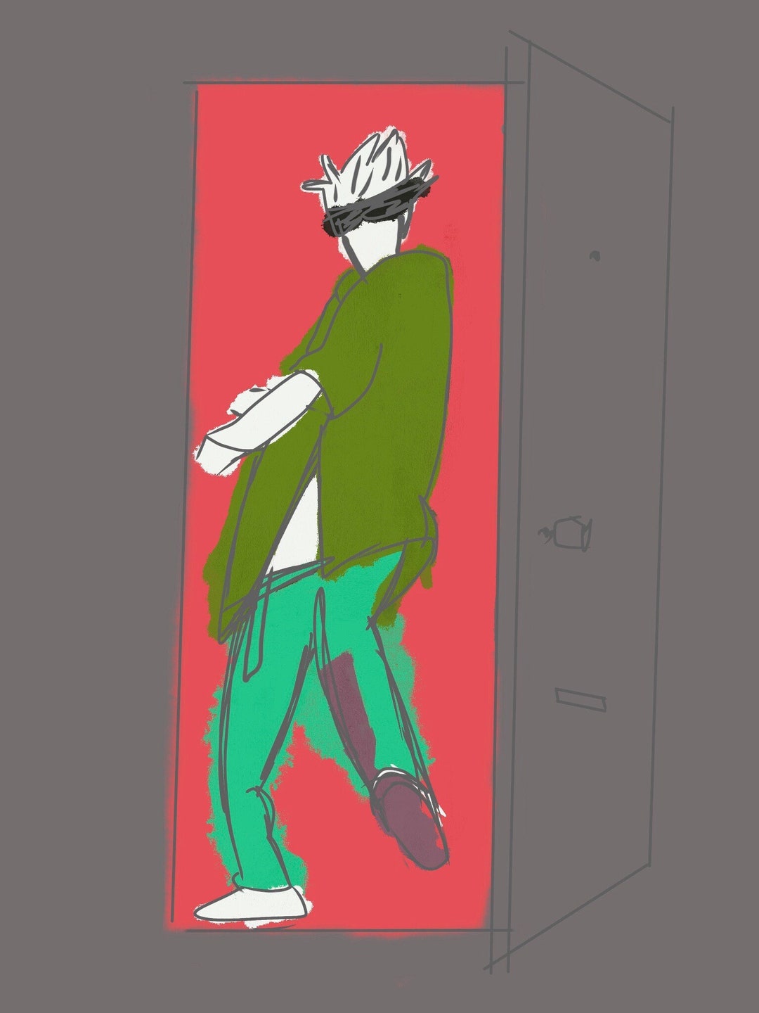 Dancing Door 4 Anime Art Print Anime Art, Anime Decor, Anime Poster - Etsy