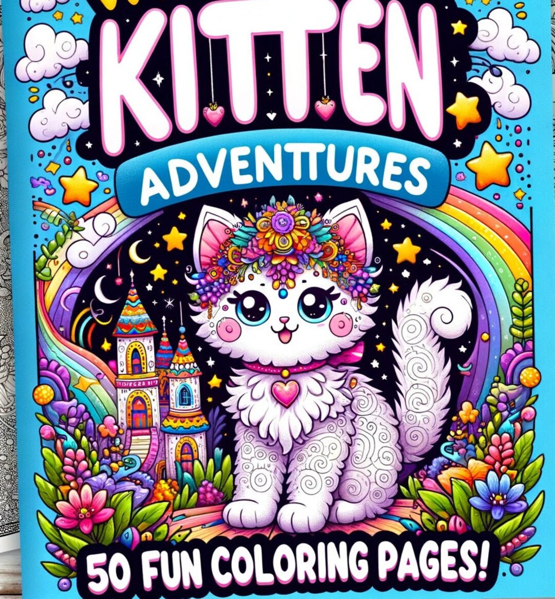 Kitty's Adventure World: 50-page Delightful Coloring Adventure for Kids ...