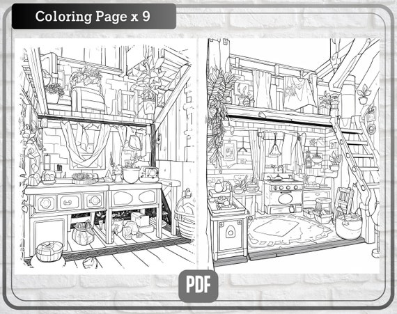 Household Furniture Coloring Pages