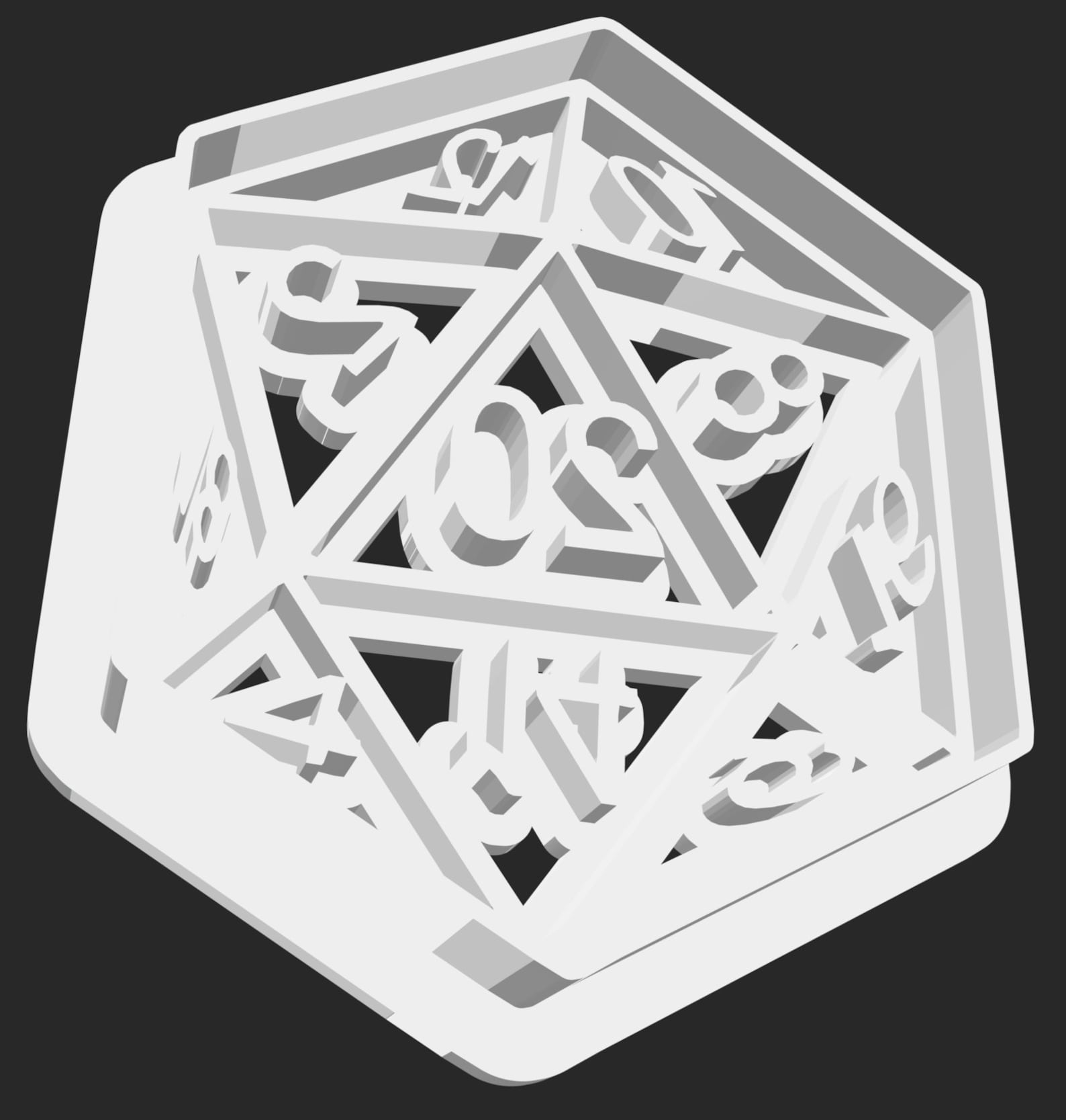 Dungeons & Dragons 20 Sided Dice Cookie Cutter - 50mm - Cutter and ...