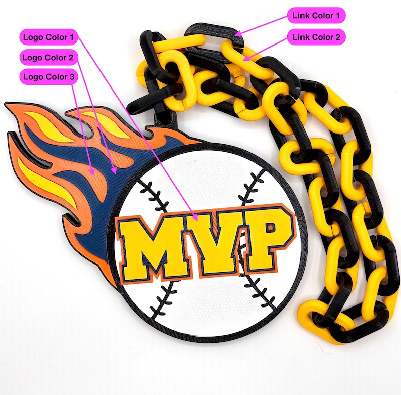 Baseball MVP Chain Great for Tournaments, Youth Leagues, and Coaches ...