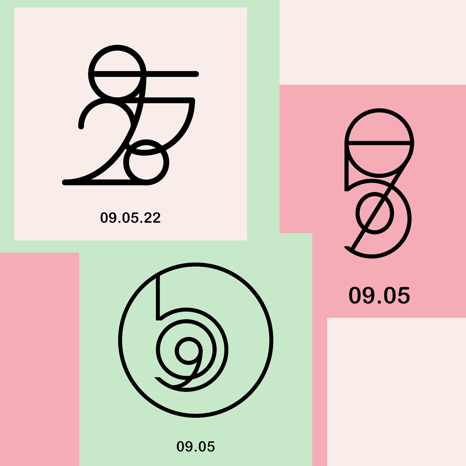 Custom Number Logo Dates Tattoo Design Monogram Drawing - Etsy