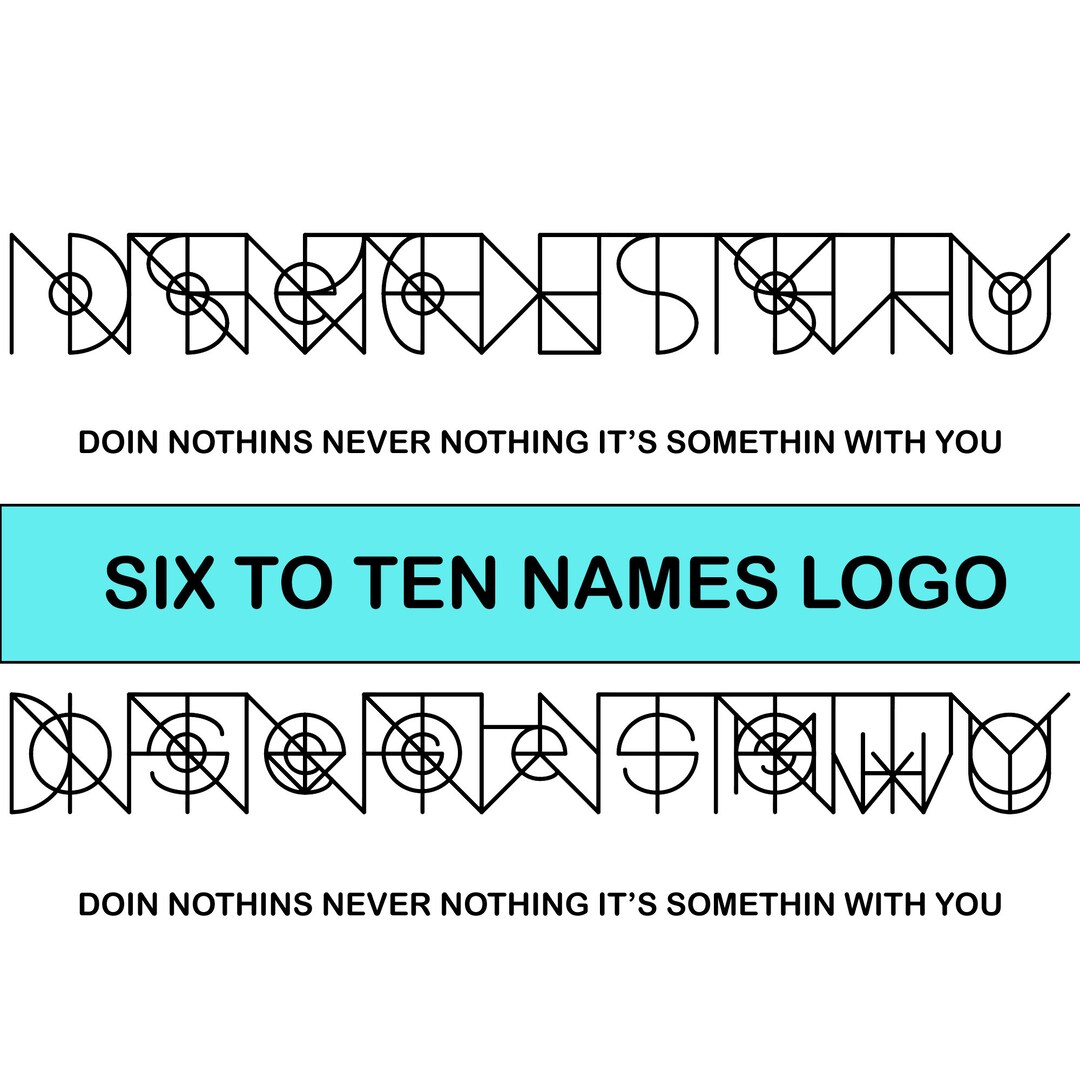 6-10 Names Logo, Custom Name Logo Design, Minimalist Logo, Name Logo ...