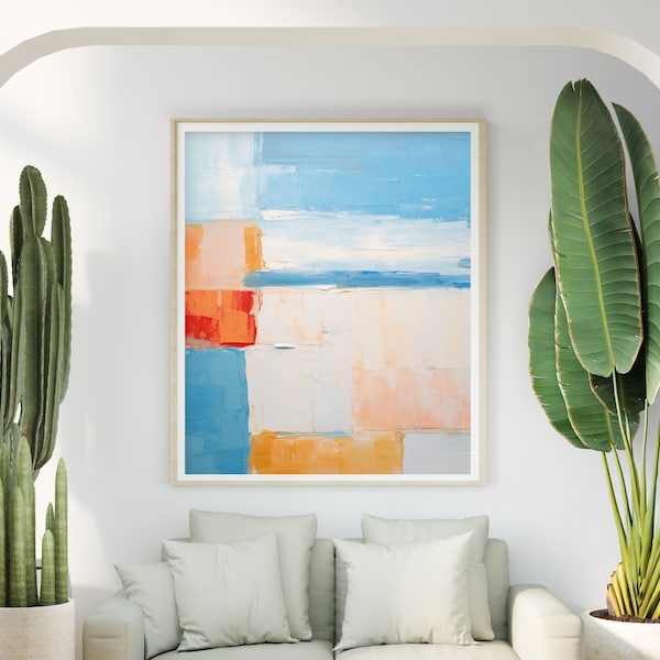 Color Block Art - Etsy