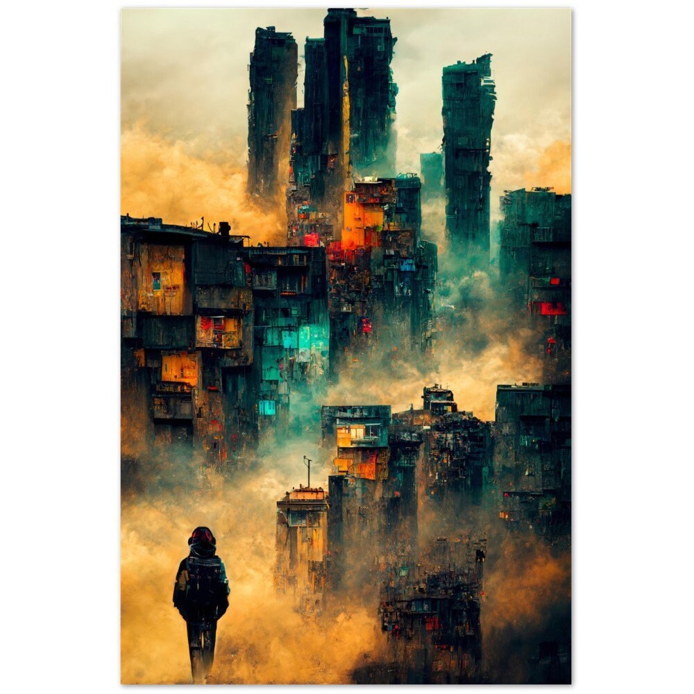 Urban Street City Art Surreal Futuristic Post Apocalyptic - Etsy