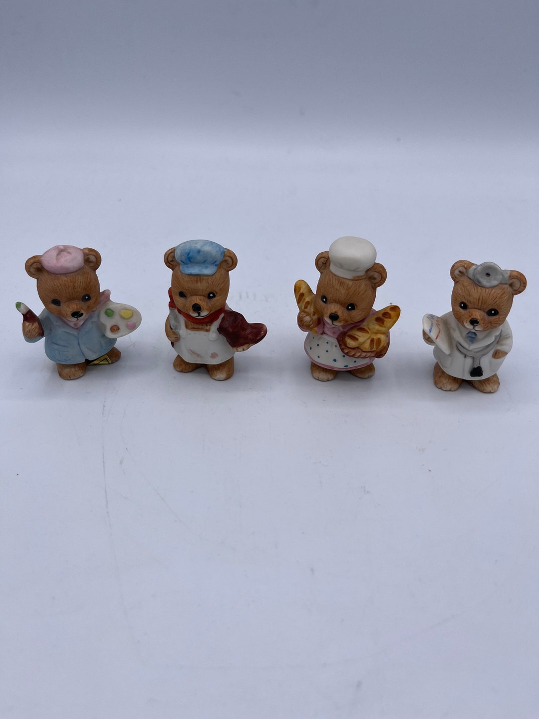 Homeco Occupation Bears Miniature Figurines - Etsy