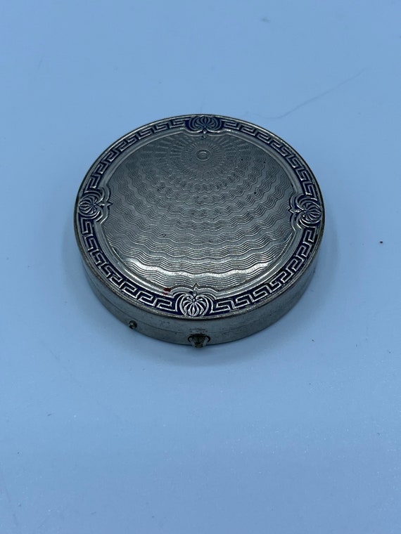 1920s Karess Woodworth silver plate compact rouge - a… - Gem