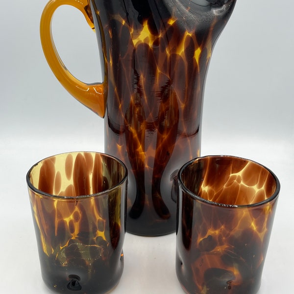 Tortoise Shell Glass - Etsy