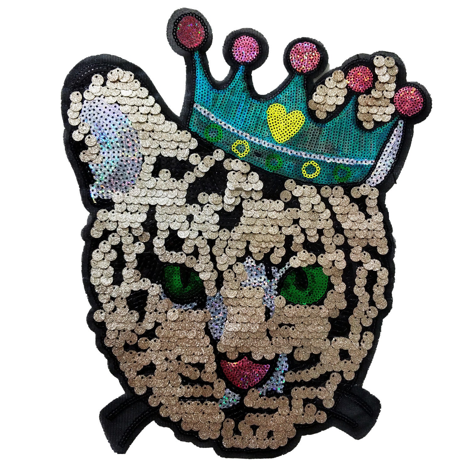 Cat Sequins Decal Patch Sequins Patch Cat Sequins for Coats - Etsy