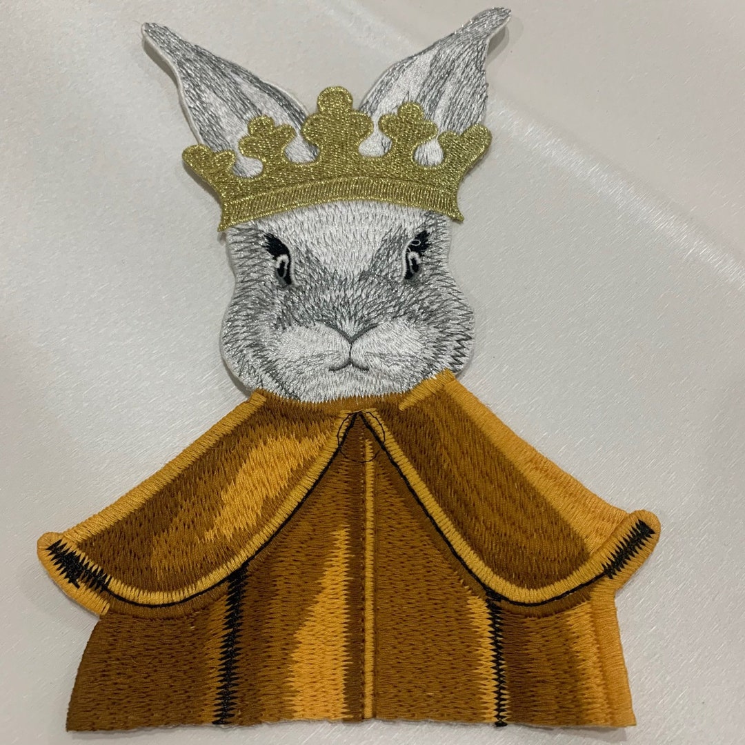 Large Crown Cat Embroidery Decal Stitching Decorative Decal - Etsy
