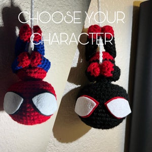 Crochet Hanging Spidey Plush//spiderverse - Etsy